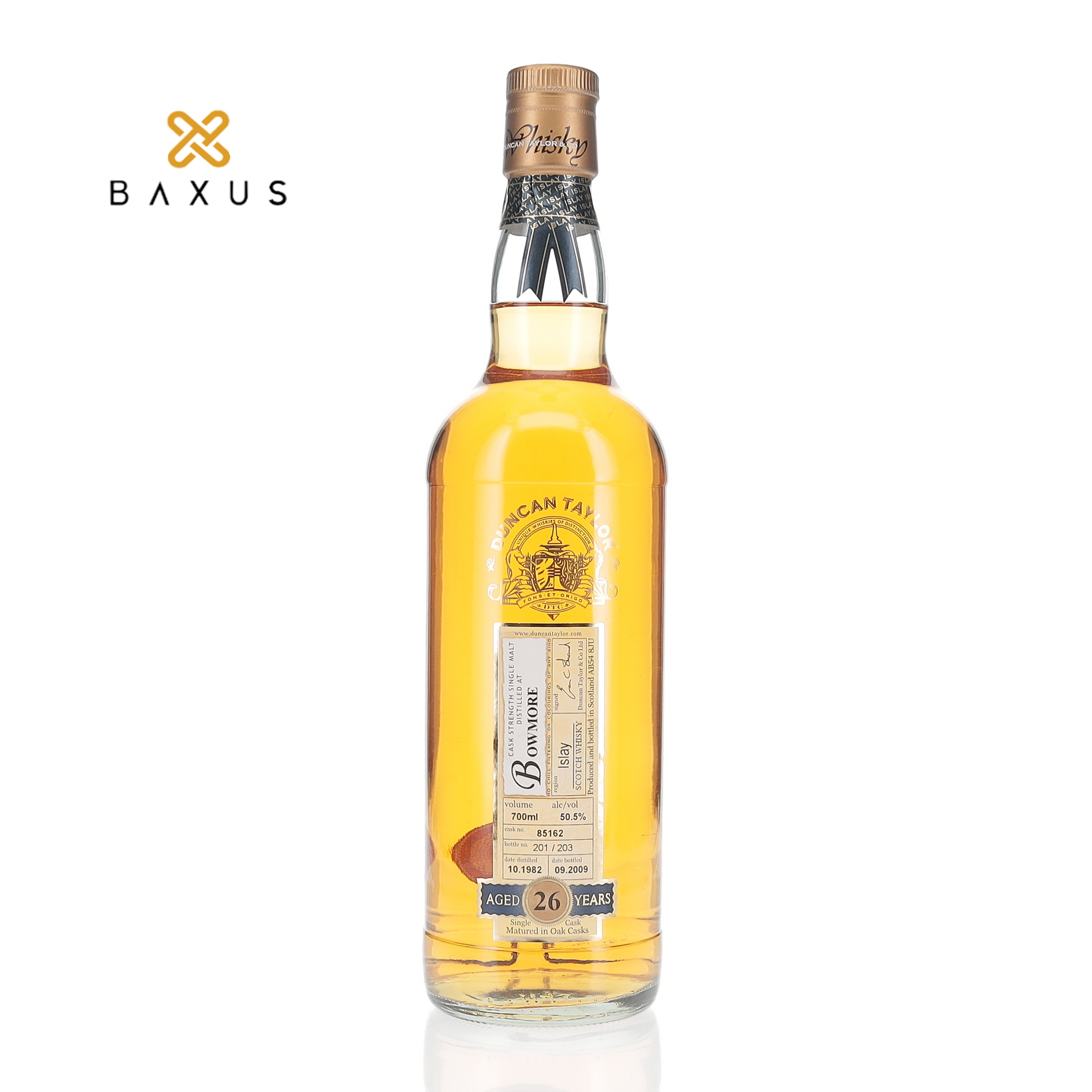 BAXUS - Bowmore 1982 26 Year Single Cask #85162 Duncan Taylor